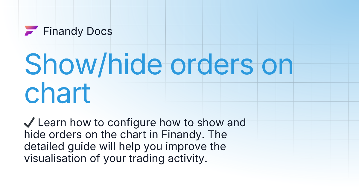 Show/hide orders on chart | Finandy Docs