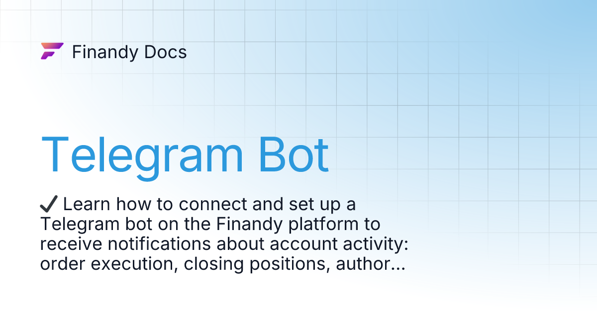 Telegram Bot | Finandy Docs