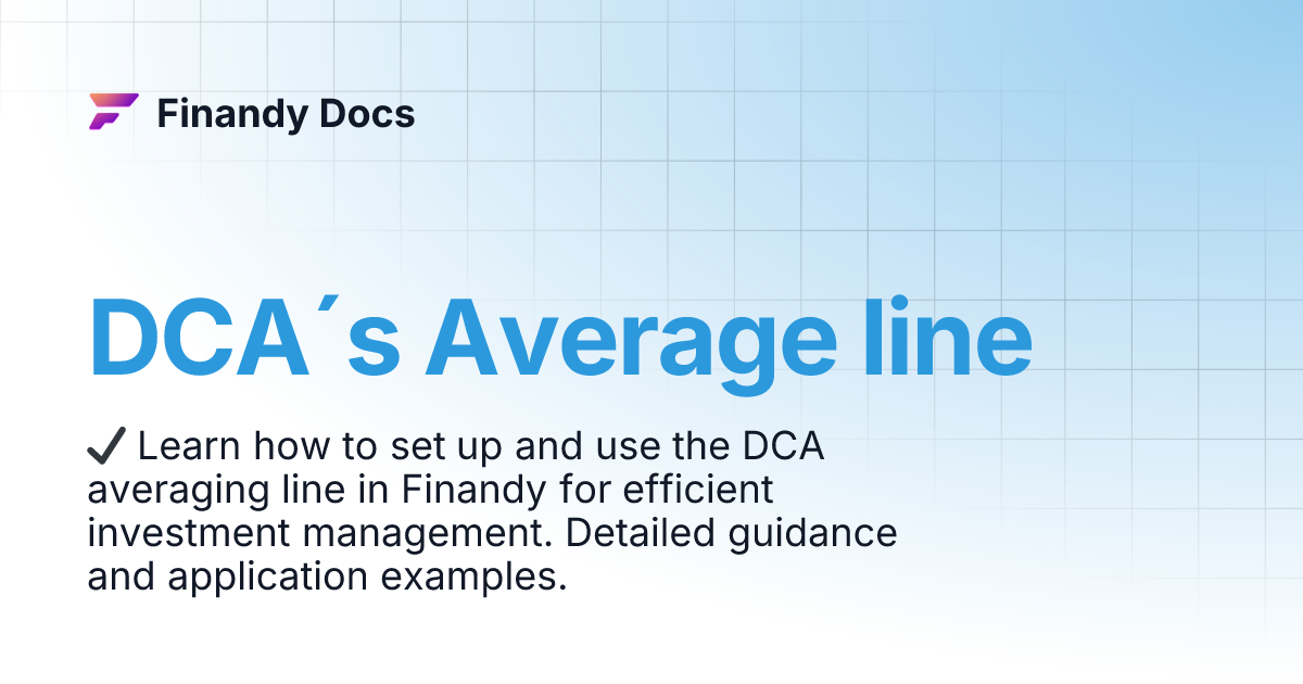 DCA´s Average line | Finandy Docs